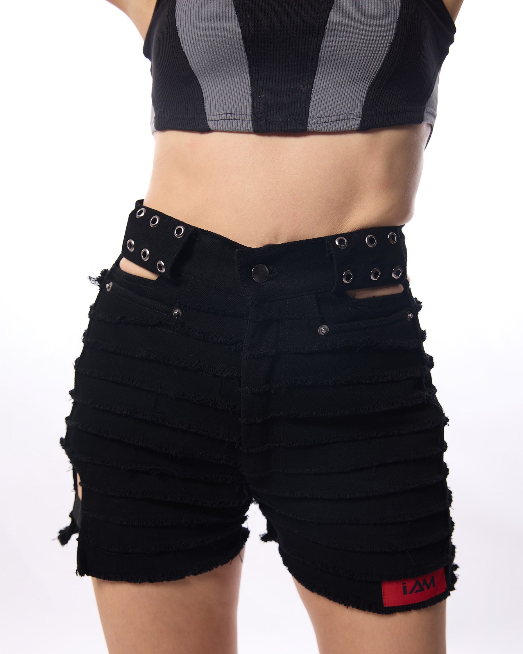 Fearless Fringe Shorts: Cutout & Frayed