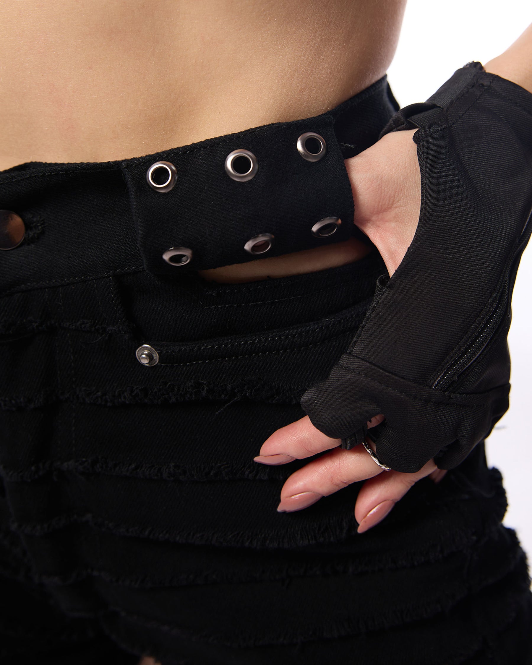 Fearless Fringe Shorts: Cutout & Frayed